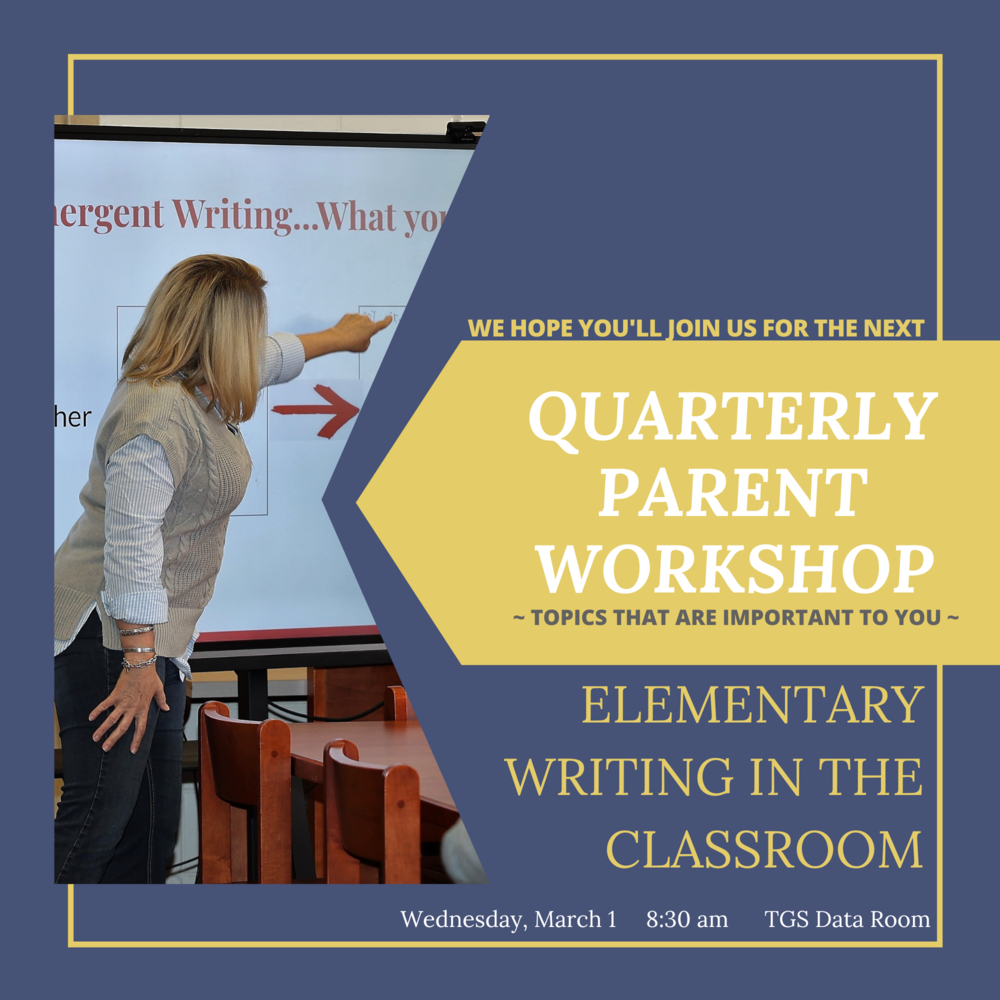 Quarterly Parent Workshop March 1 | T. G. Scott Elementary School